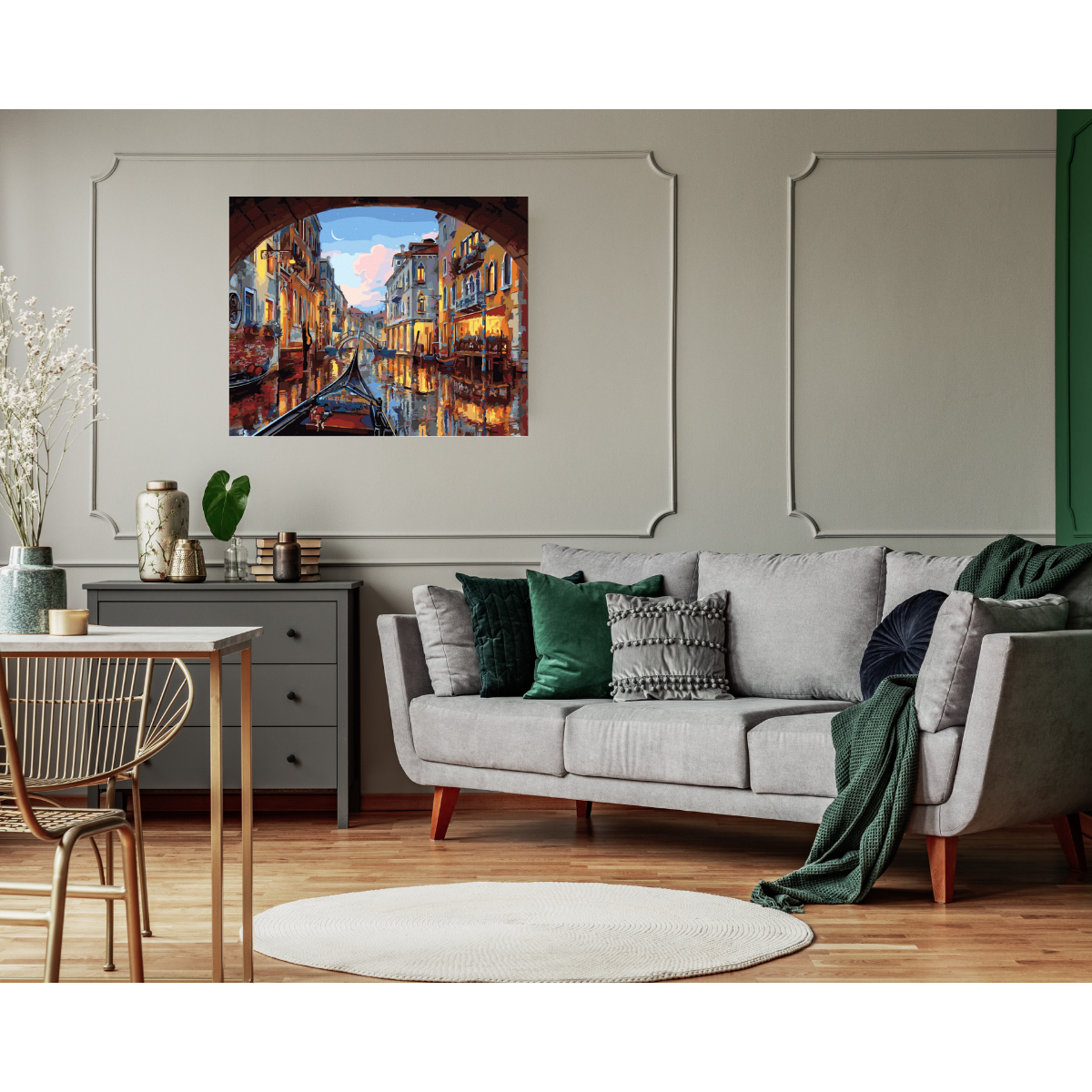 Комплект рисуване по номера, ColorBox, Вечер във Венеция, 40x50 см ...