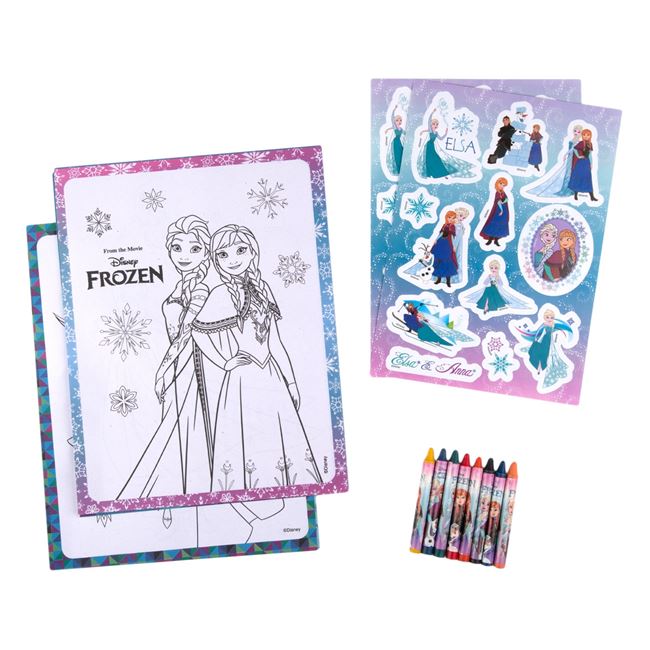 Carte de colorat cu stickere incluse si 8 creioane cerate, personaj ...