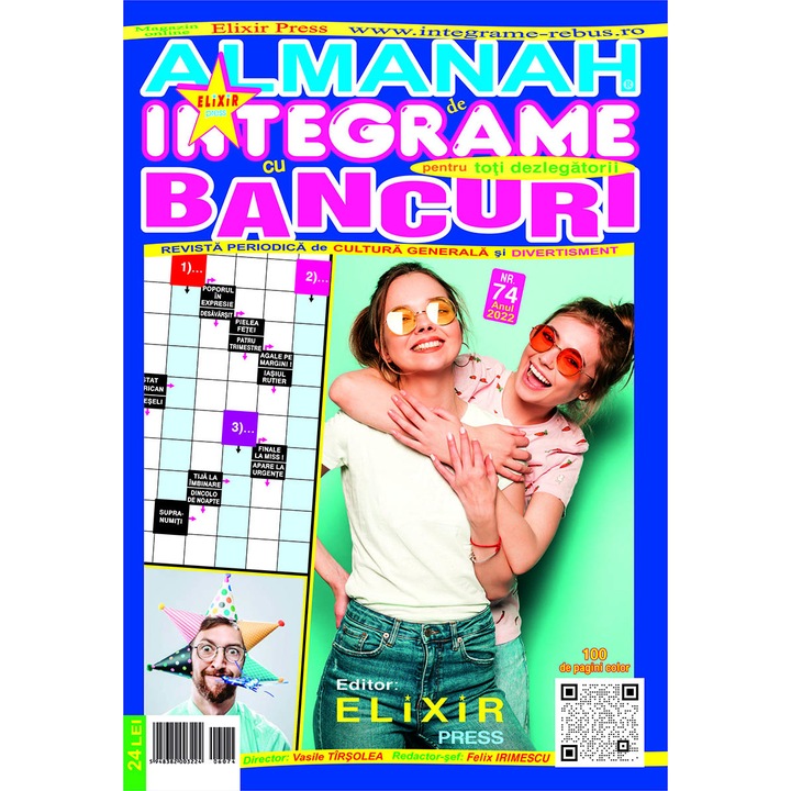 Almanah de integrame cu Bancuri nr. 74, 100 pagini - eMAG.ro