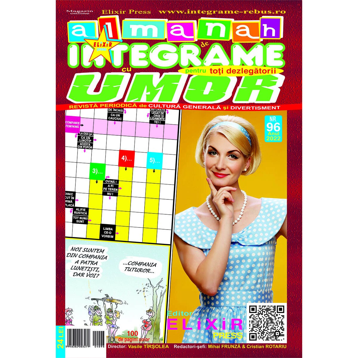 Almanah de integrame cu Umor nr. 96, 100 pagini - eMAG.ro