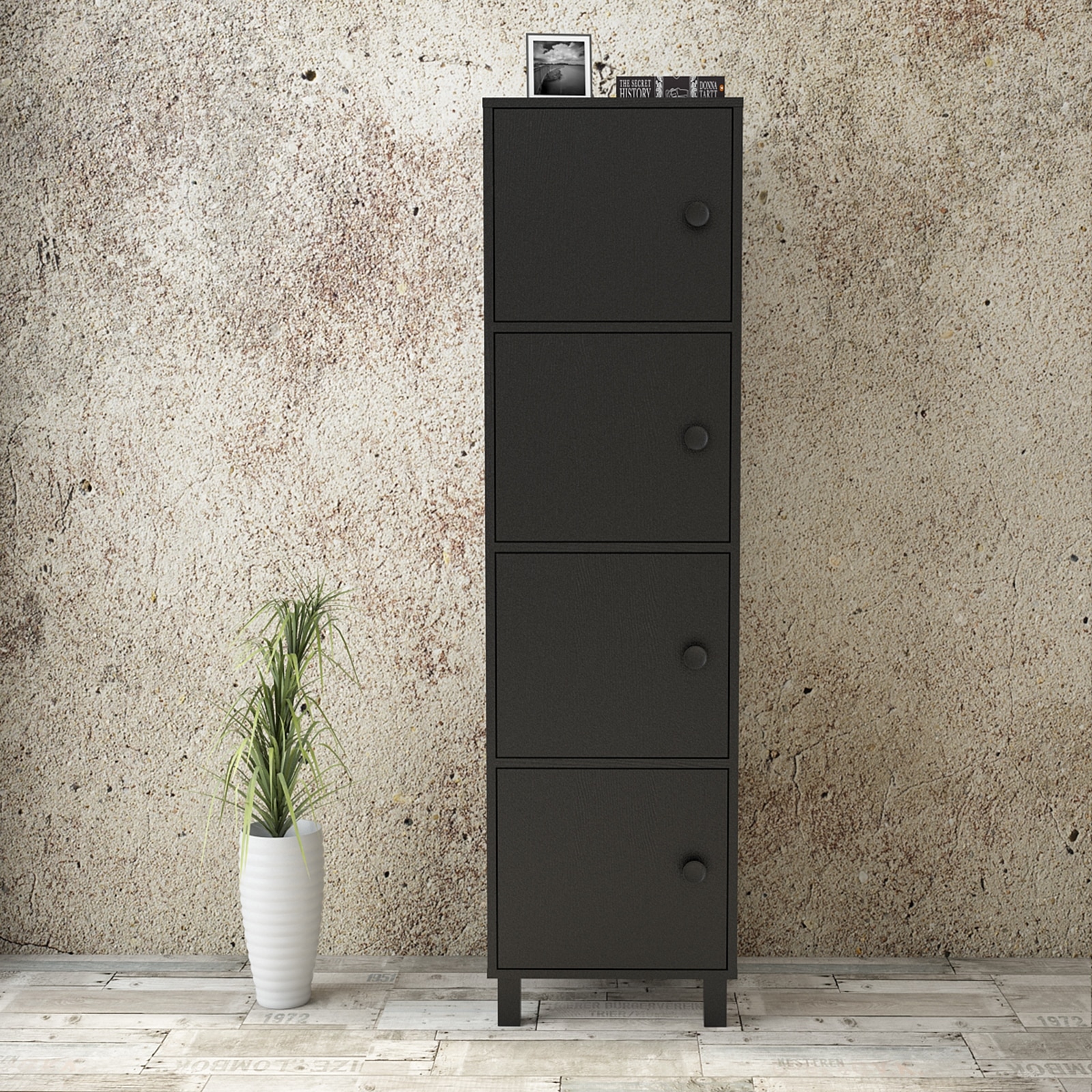 Dulap cu rafturi Work Art Deco, H 179.4 x L 49 x l 40, PAL 18mm, Larex ...