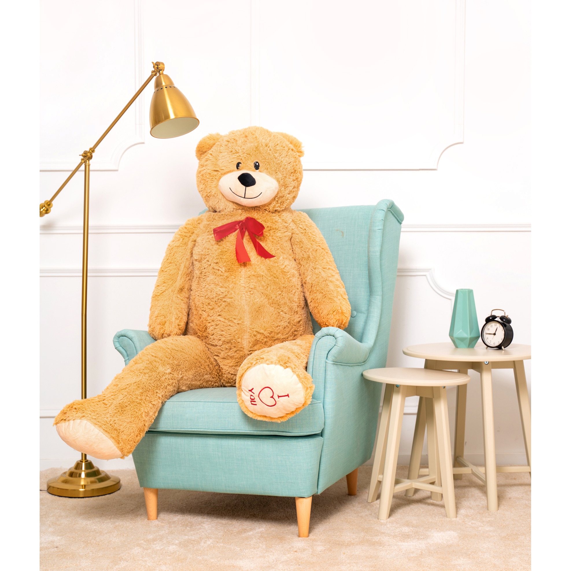 Mis Gustaw Teddy Amor Plüss Mackó, Krémszín, 160cm - eMAG.hu