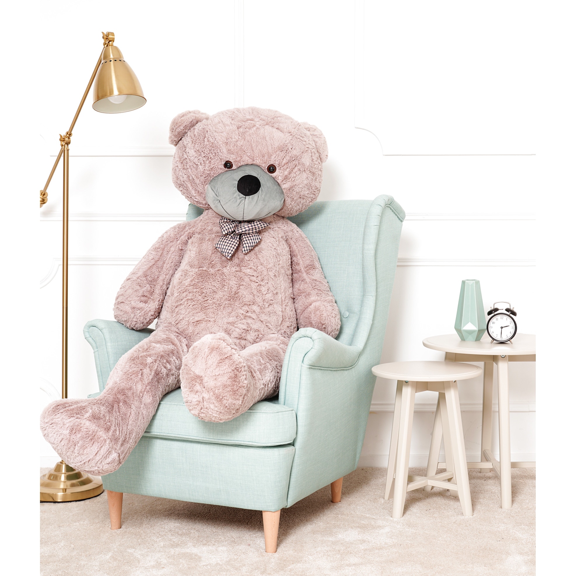 Mis Gustaw Teddy Classico Plüss mackó, szürke, 160 cm - eMAG.hu