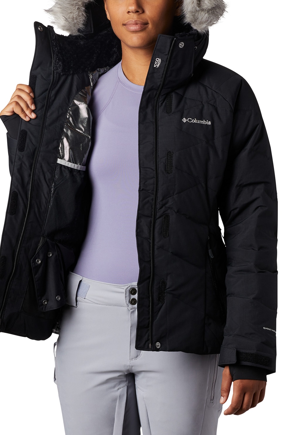 Columbia, Зимно яке Lay D Down II с вата, Черен, M - eMAG.bg