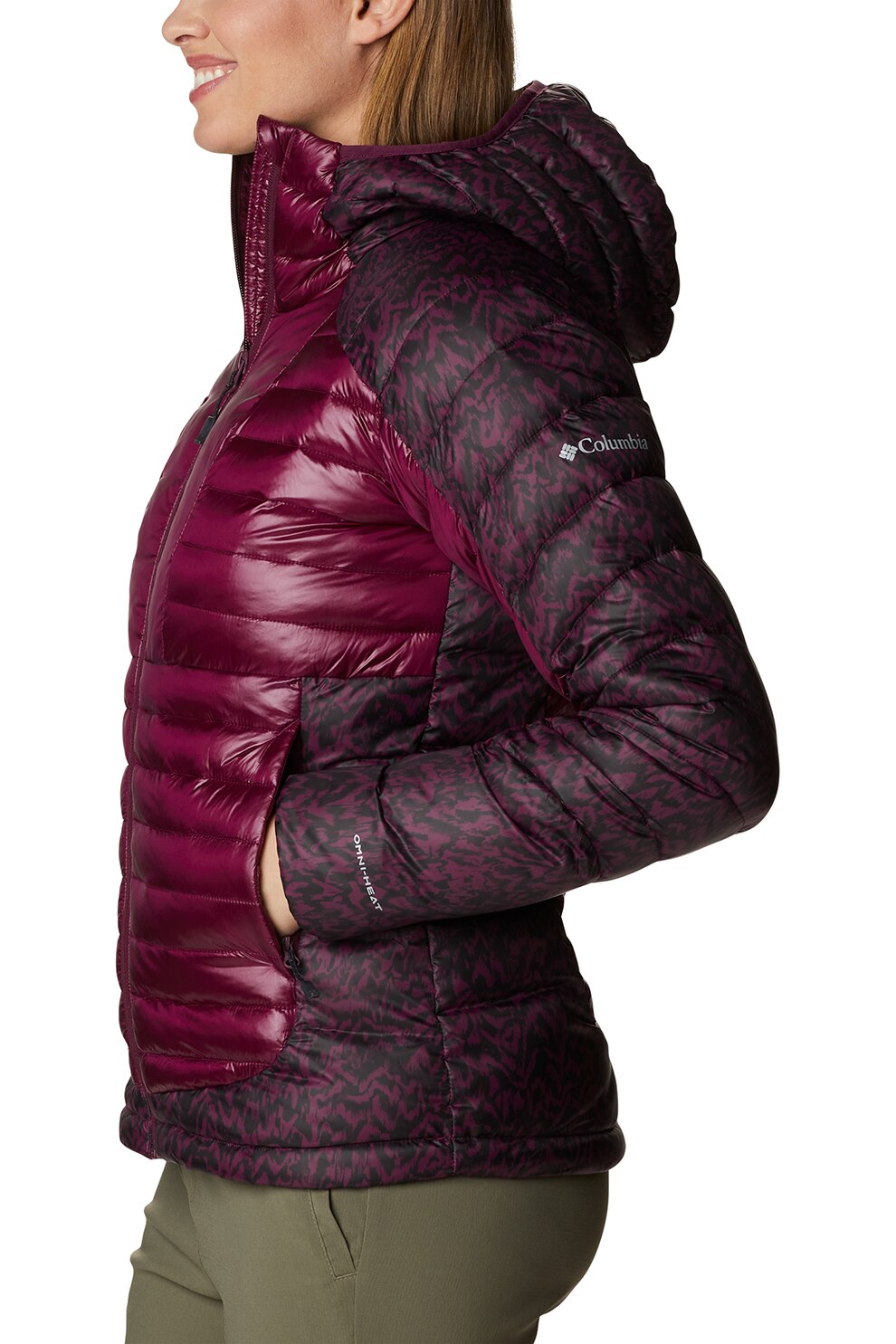 Columbia, Geaca cu finisaj rezistent la apa, gluga si vatelina pentru ...