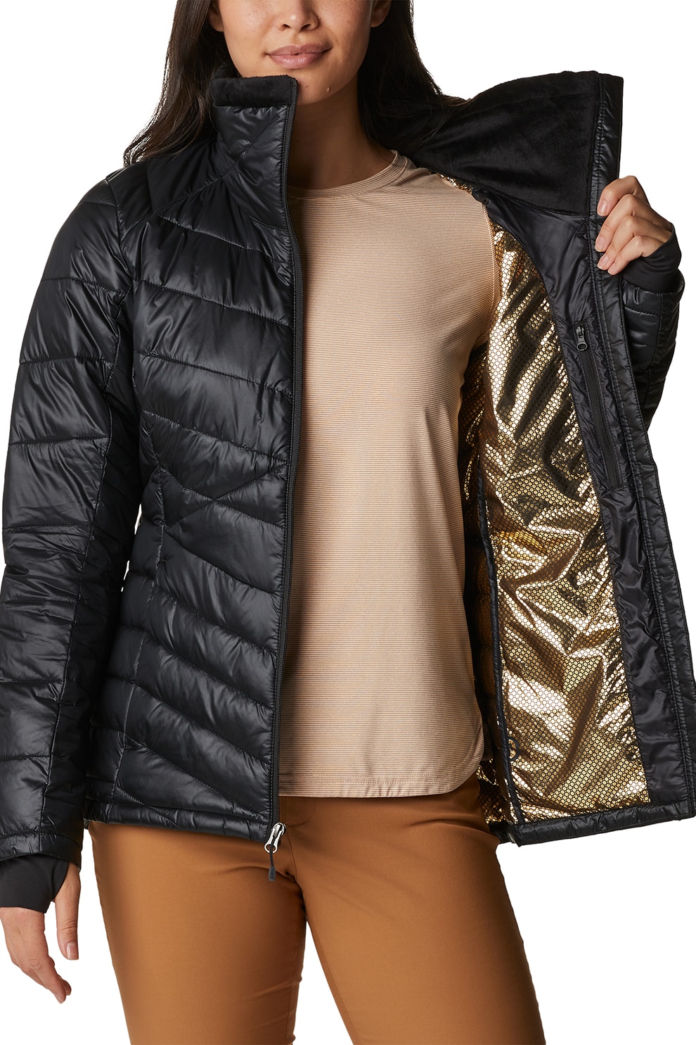 Columbia, Geaca matlasata Joy Peak™, Negru, XS - eMAG.ro