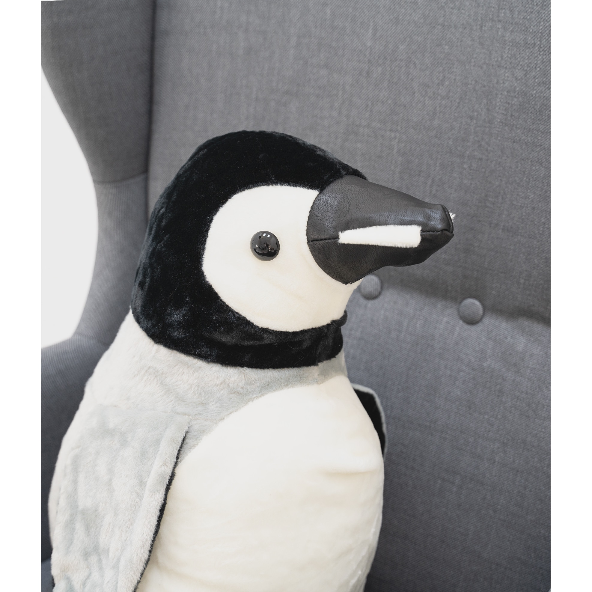 Jucarie de plus, Mis Gustaw, Pinguin, Alb/Negru, 60cm - eMAG.ro