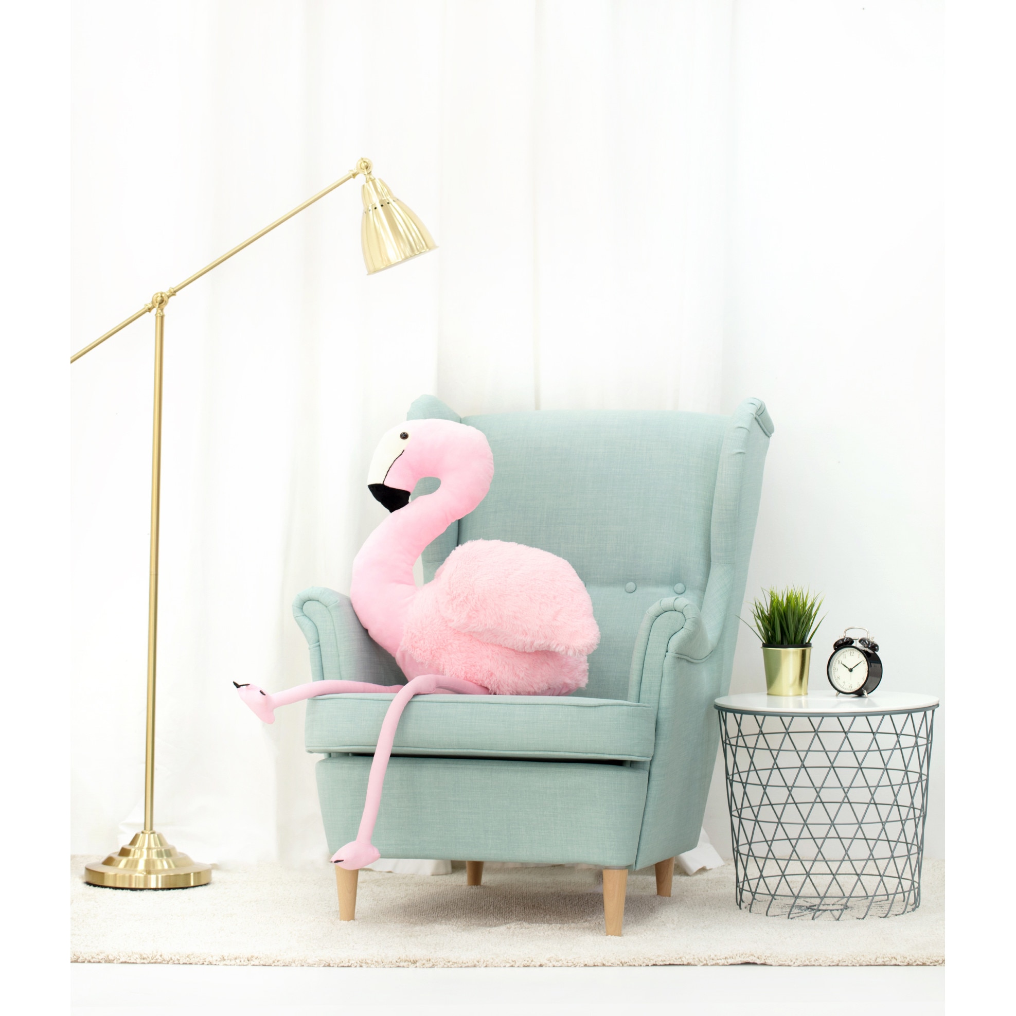 Jucarie de plus, Mis Gustaw, Pasarea Flamingo, Roz, 120cm - eMAG.ro