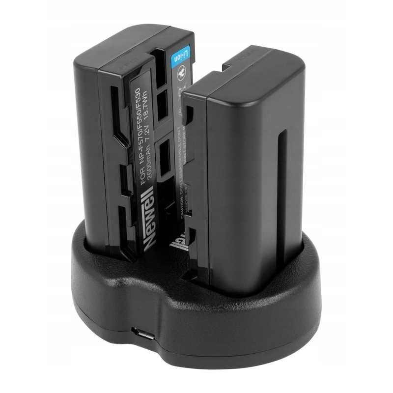 Set 2 acumulatoare camera foto, Newell, Compatibil cu Sony NP-F570 ...