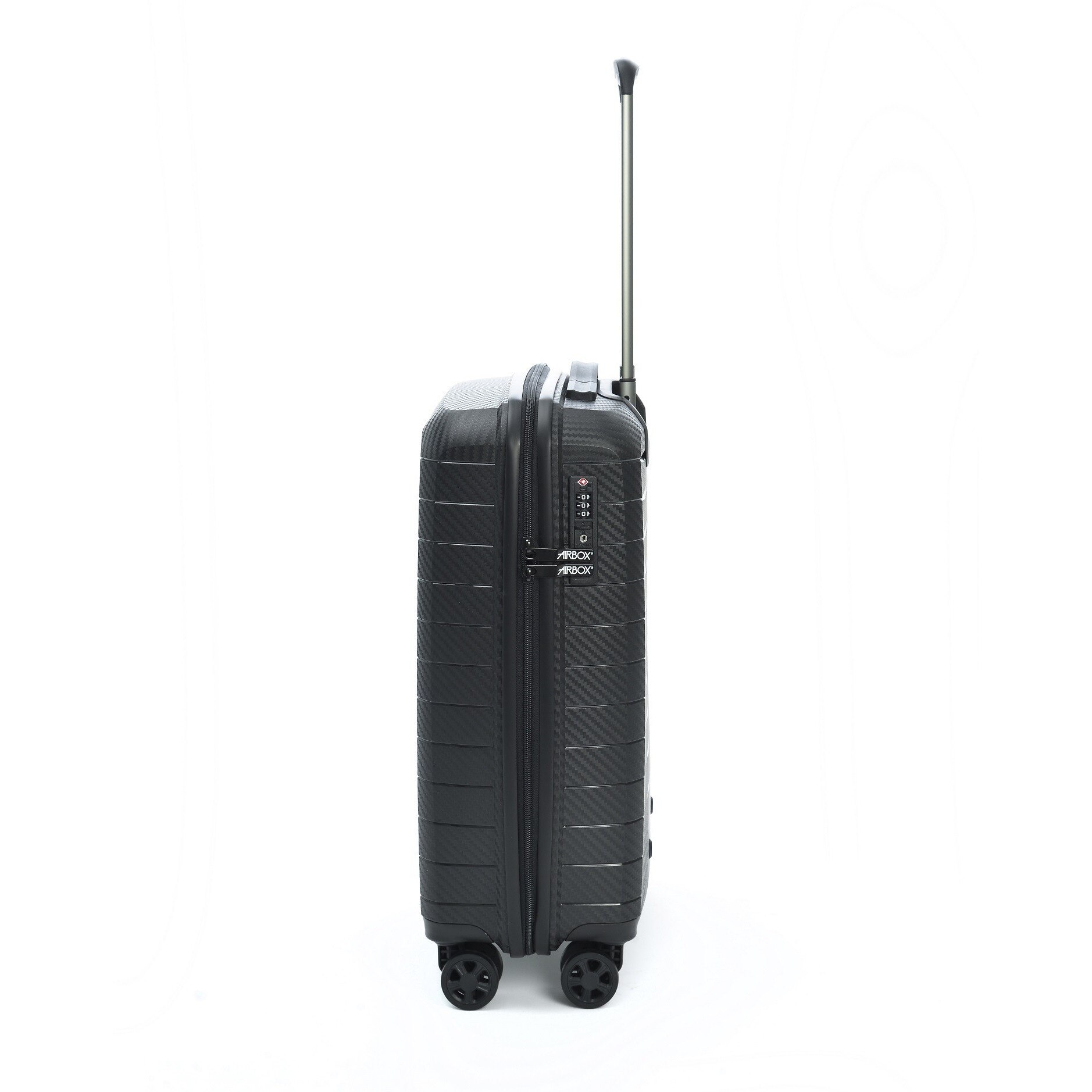 Set Trolere 3 bagaje ultra-usoare Airbox - 75/65/55 - 4 roti Negru ...