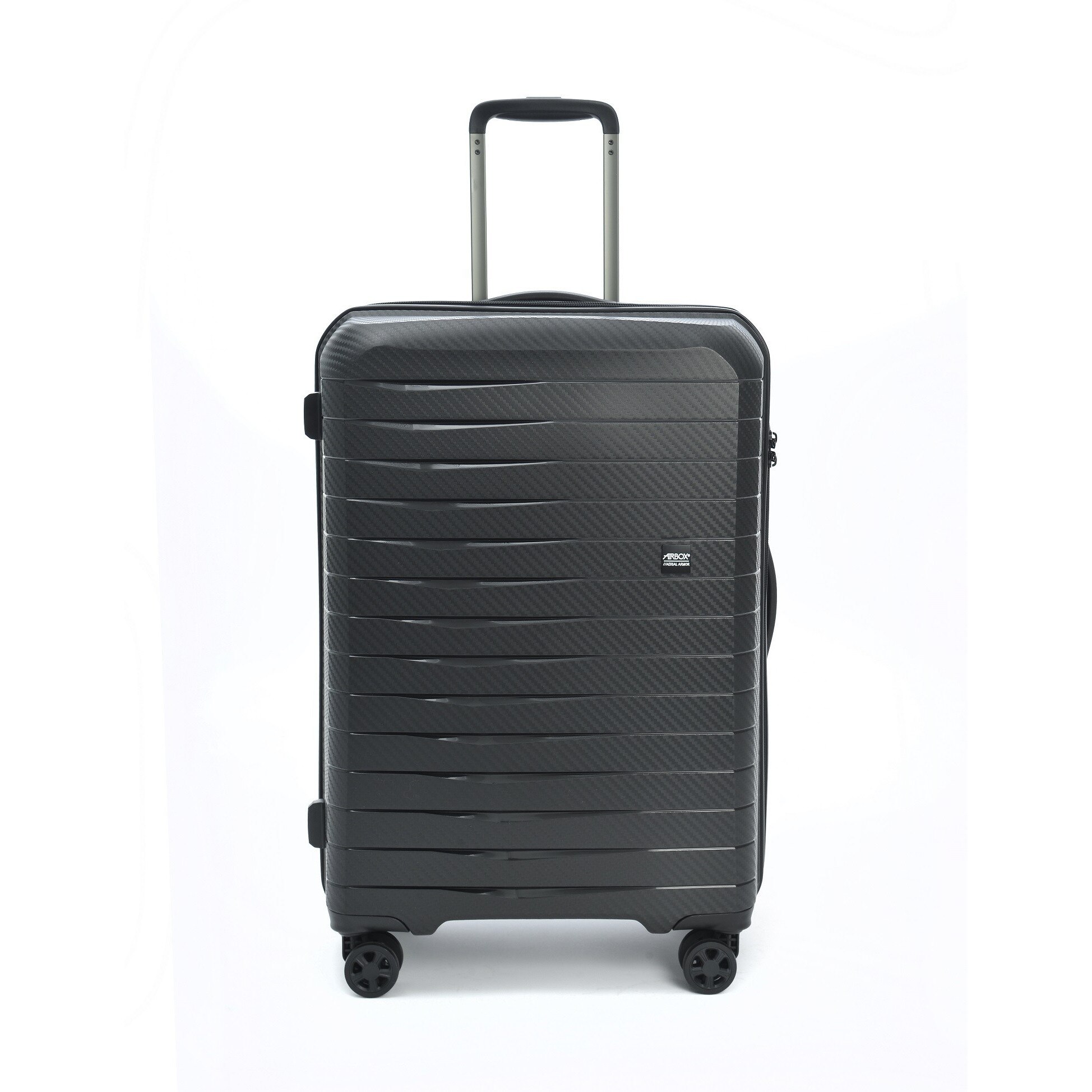 Set Trolere 3 bagaje ultra-usoare Airbox - 75/65/55 - 4 roti Negru ...
