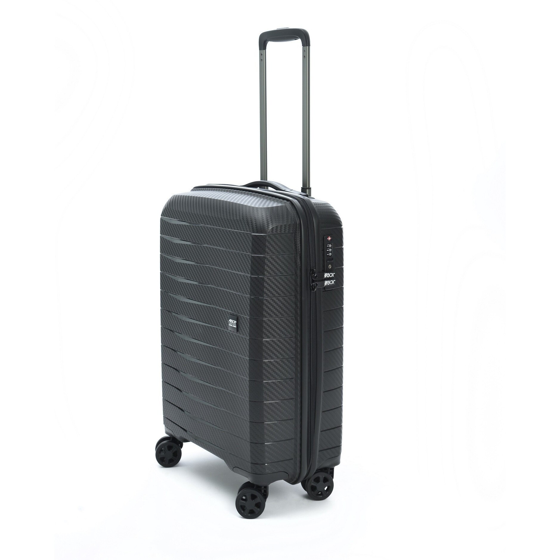 Set Trolere 3 bagaje ultra-usoare Airbox - 75/65/55 - 4 roti Negru ...