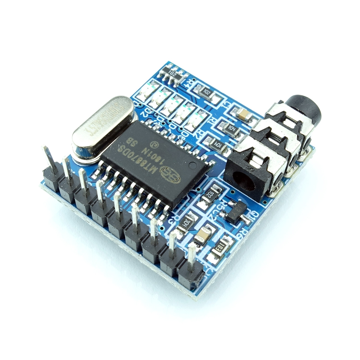 Modul decodare voce, DTMF, MT8870, 4 biti, 5 V, Albastru, Argintiu ...