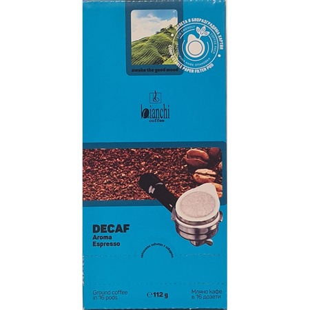 Paduri cafea Bianchi decofeinizata, 16 x 7g - eMAG.ro