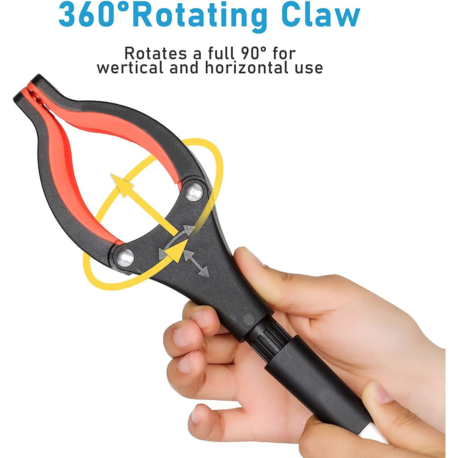 Cleste prindere, Aluminiu, Rotire 360°, 32'', Portocaliu - eMAG.ro