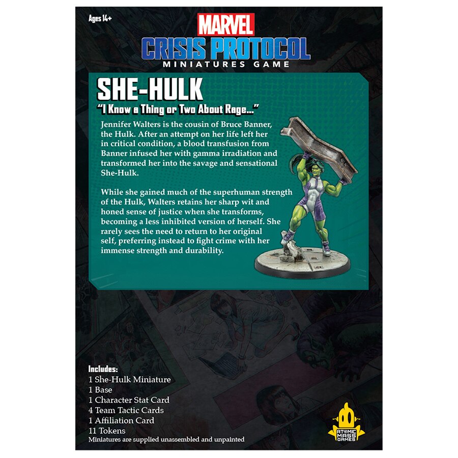 Extensie joc She-Hulk pentru Marvel Crisis Protocol, Atomic Mass Games ...