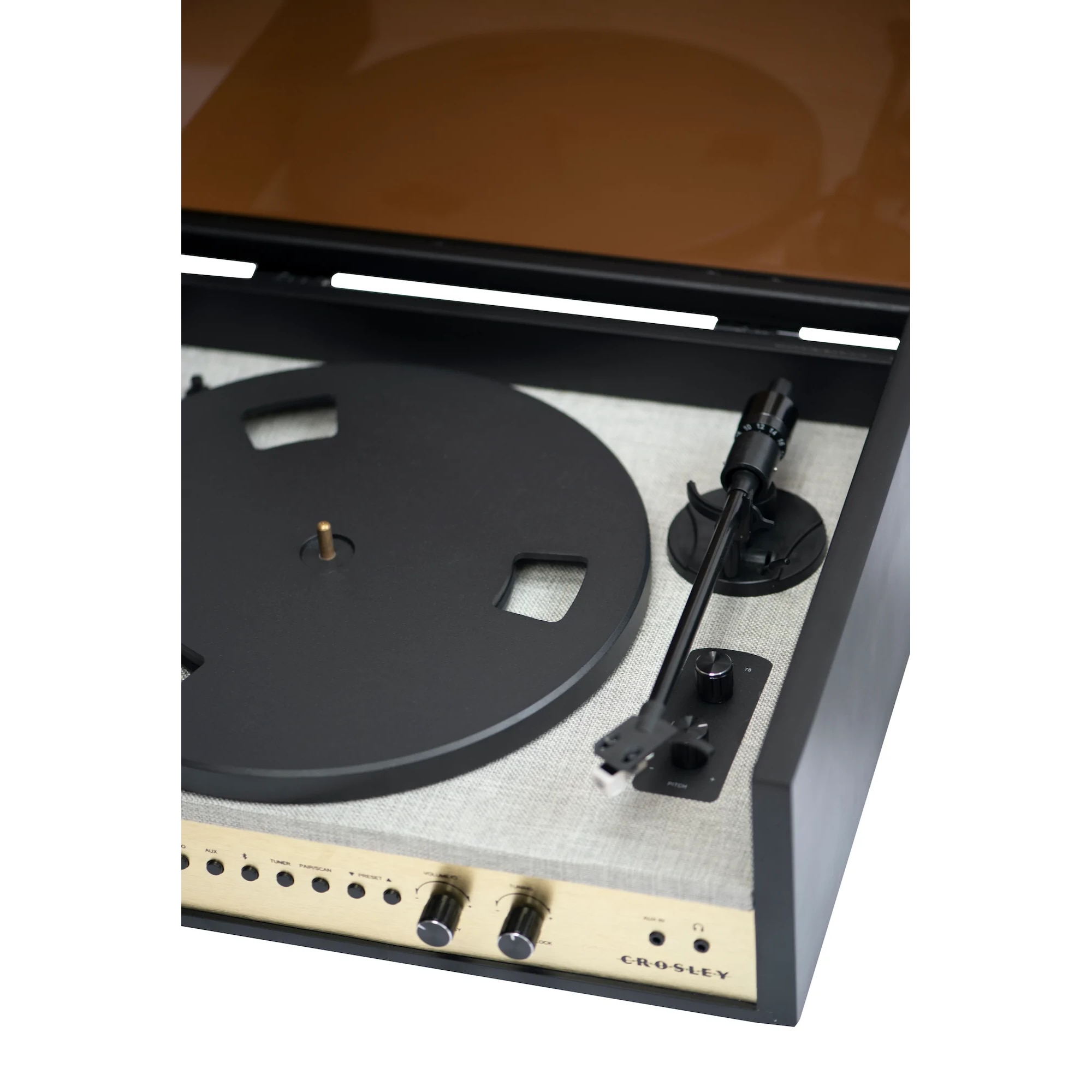 Set pick-up cu boxe, Crosley Coda Shelf System CR7017A-BK4 - eMAG.ro