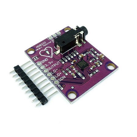 Modul senzor ECG, Monitor ritm cardiac, AD8232, 35 x 28 mm, Mov, Negru ...