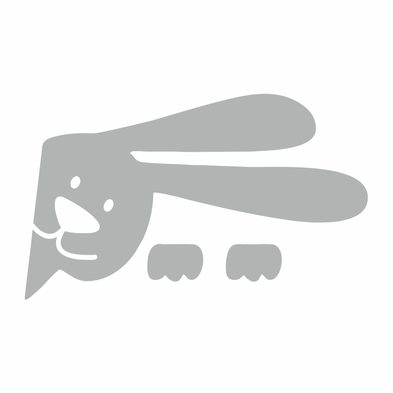 Sticker auto Rabbit Car Decal, Alb, 15 cm - eMAG.ro