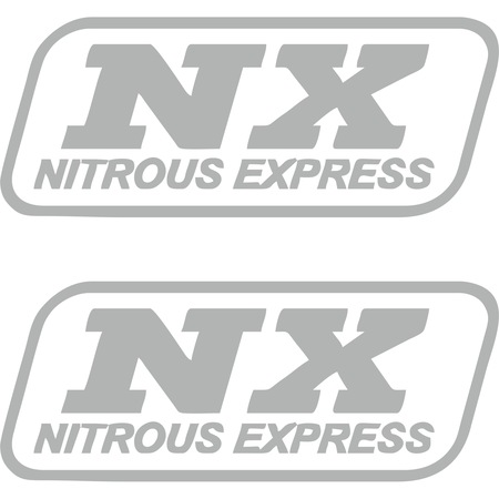 Sticker auto NX, Alb, 15 cm - eMAG.ro