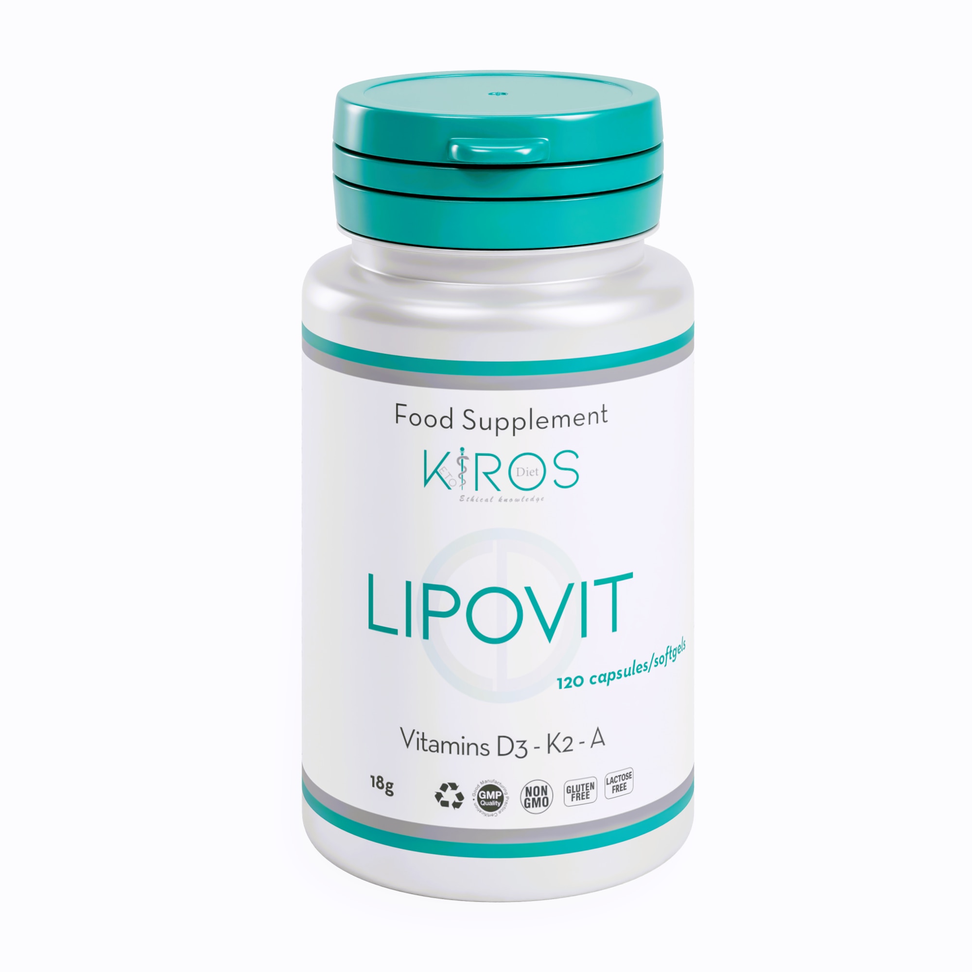 Lipovit, vitamina D 2000 UI, vitamina A si vitamina K2, 120 capsule ...