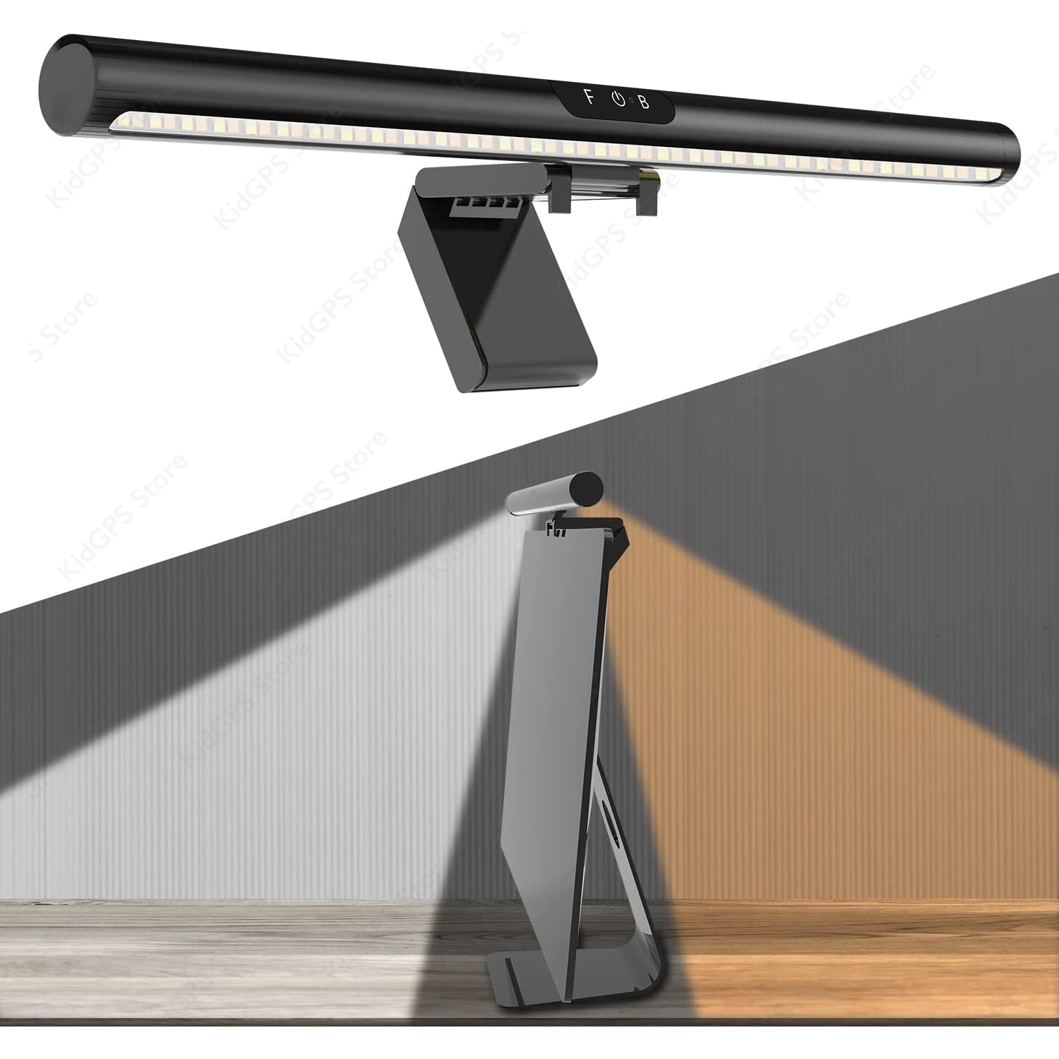 Lampa pentru monitor Huerler® iGlass Dual Pro, 2 lampi, luminare ...