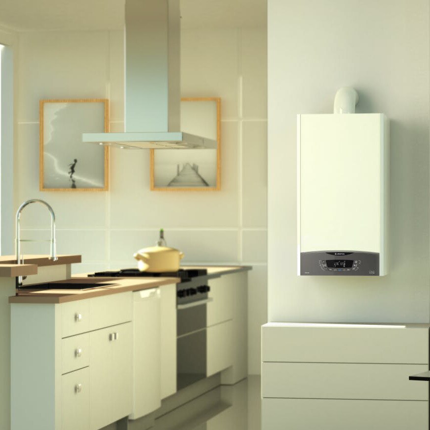 Centrala termica pe gaz/GPL in condensare Ariston Clas One 35 kW ...