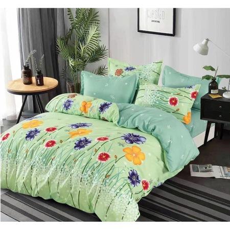 Set Lenjerie De Pat Pucioasa, HYT ®, Pentru Pat De 2 Persoane, 6 Piese ...