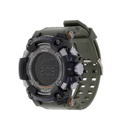 Ceas militar pentru barbati, Zola®, impermeabil, cu LED, verde - eMAG.ro