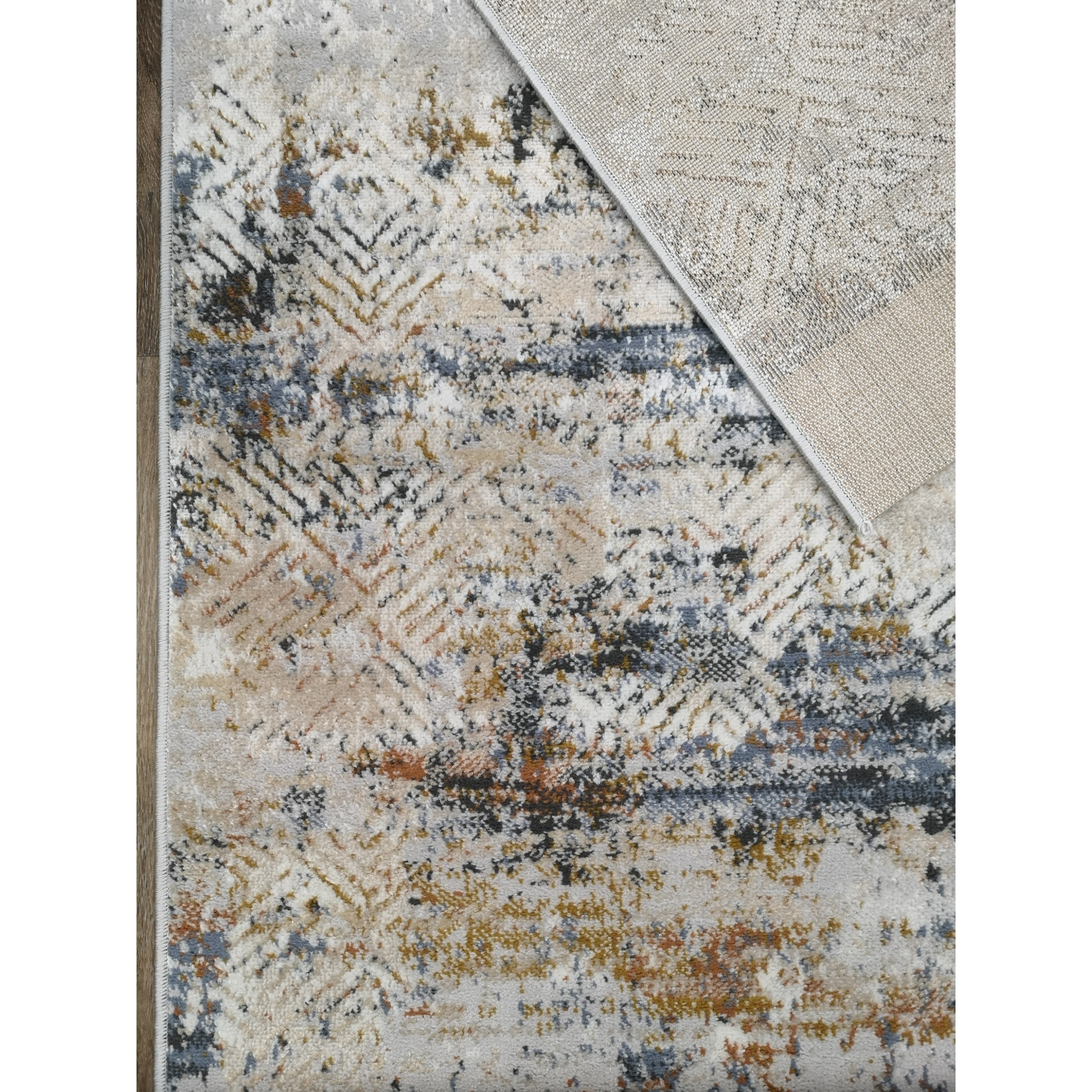 Traversa Rainbow, 100 x 250, Albstru/Terracotta, 2508A - eMAG.ro