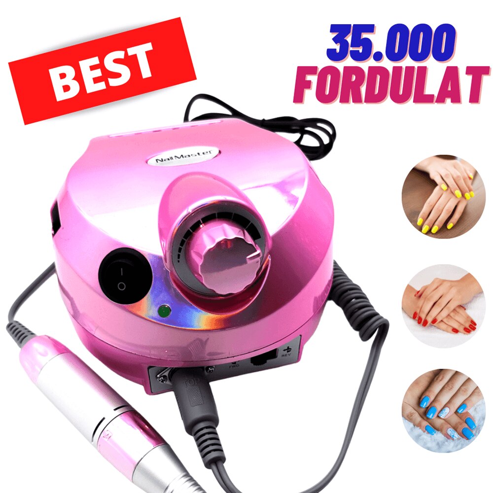 Nail Master Körömcsiszológép - Shiny Pink - eMAG.hu