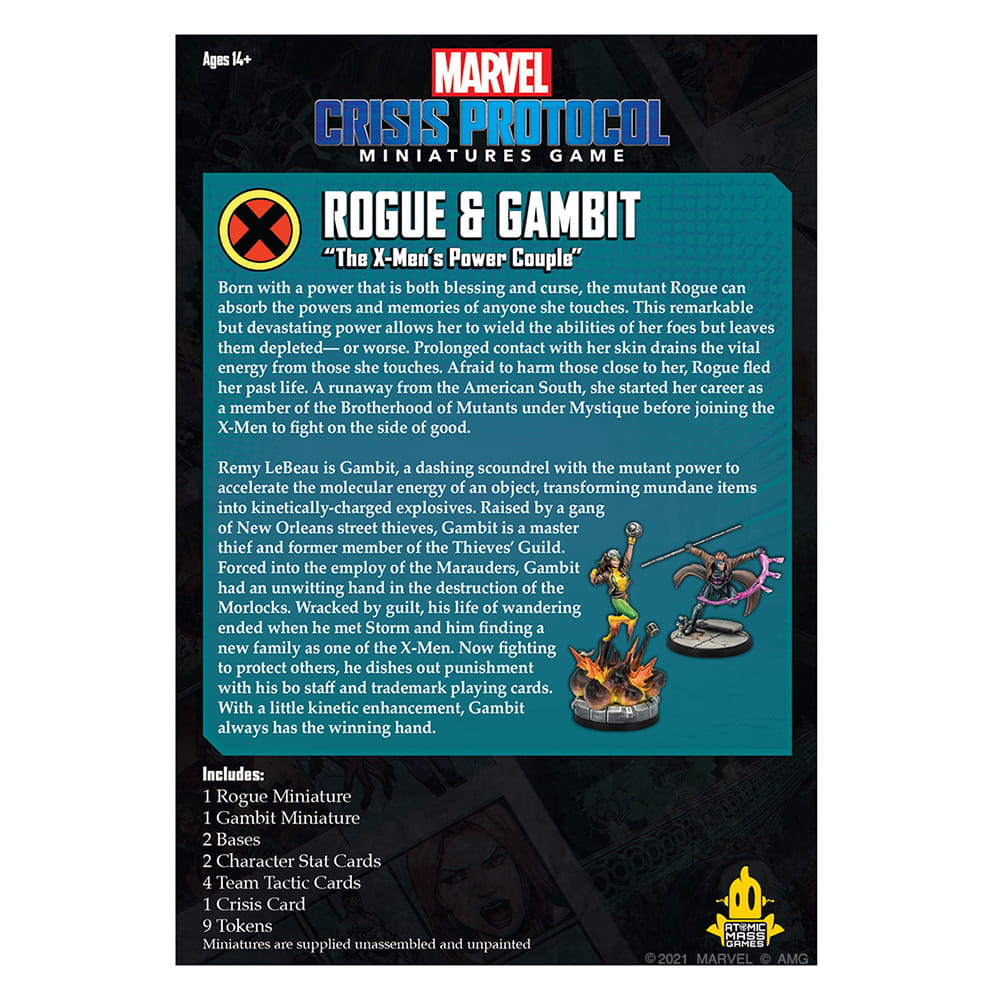 Разширение на играта Rogue & Gambit за Marvel Crisis Protocol, Atomic ...