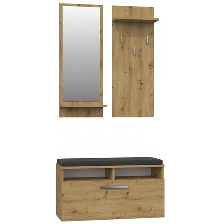 Set Cuier hol 85 x 35 cm - Stejar Artisan, TECUIAR101 - eMAG.ro