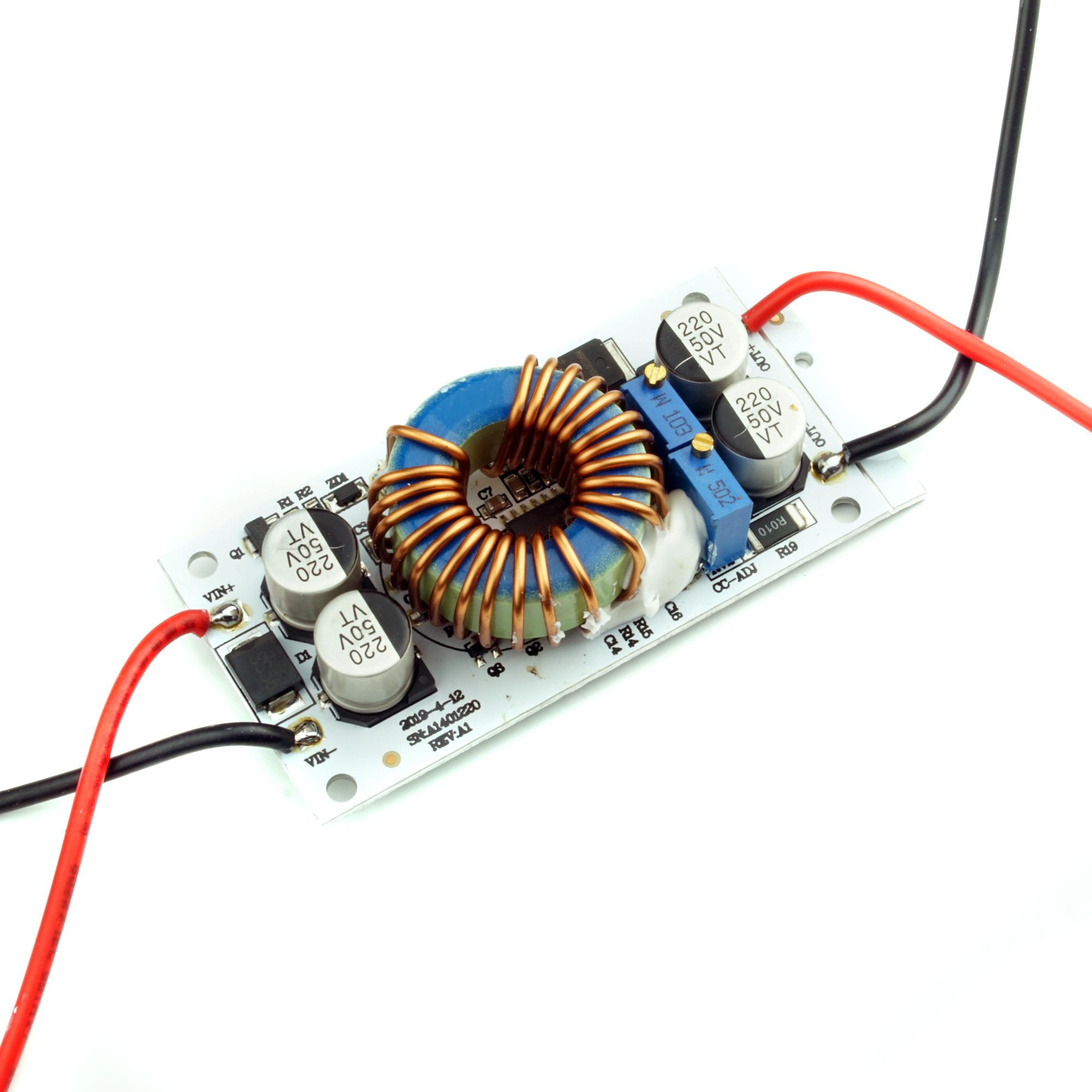 Convertor step-up, 9V - 50V, 6A, 250 W, Sursa de alimentare, 72 x 40 x ...