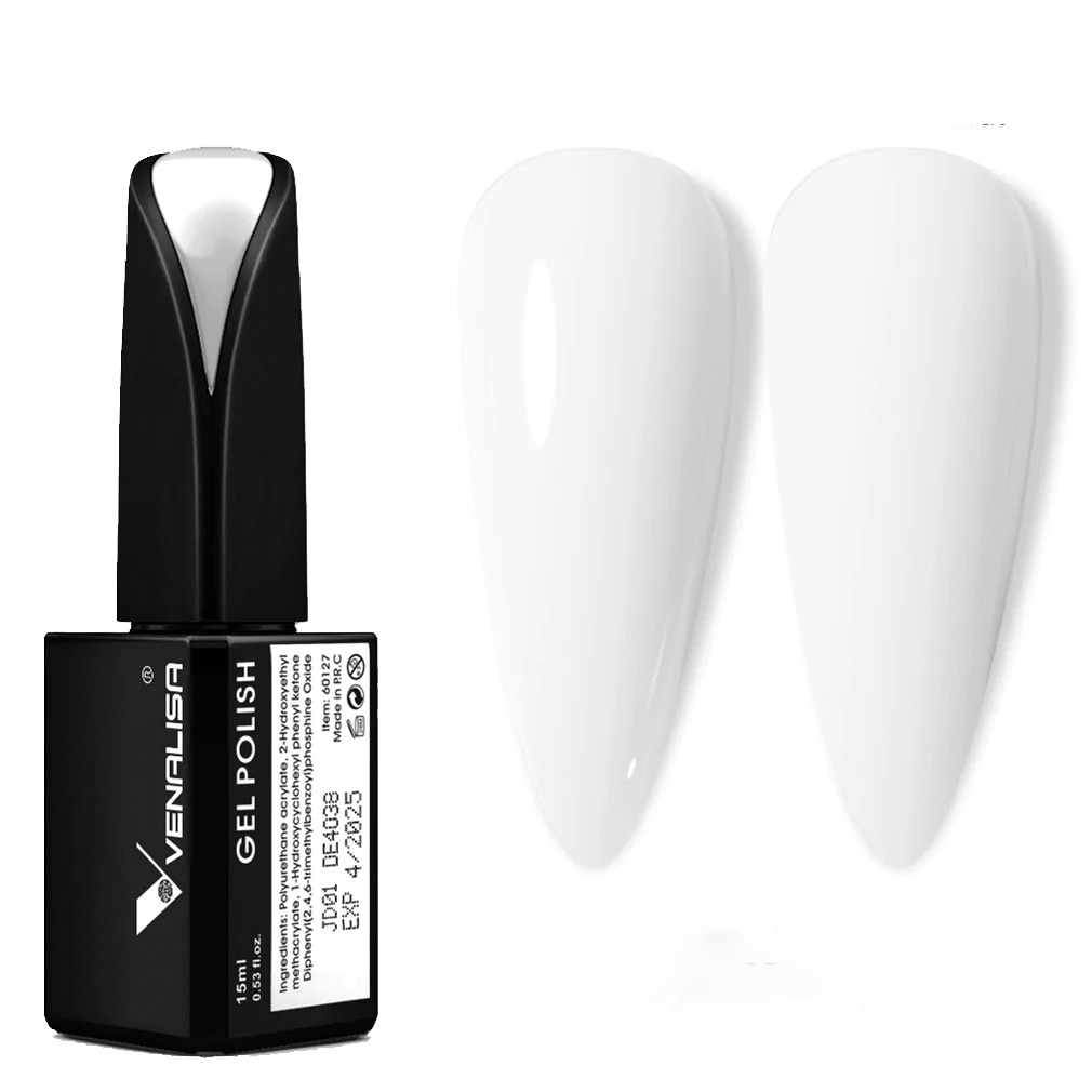 OJa Semipermanenta Luxury Exclusive Gel Polish, Alb, Venalisa, 15 ml ...