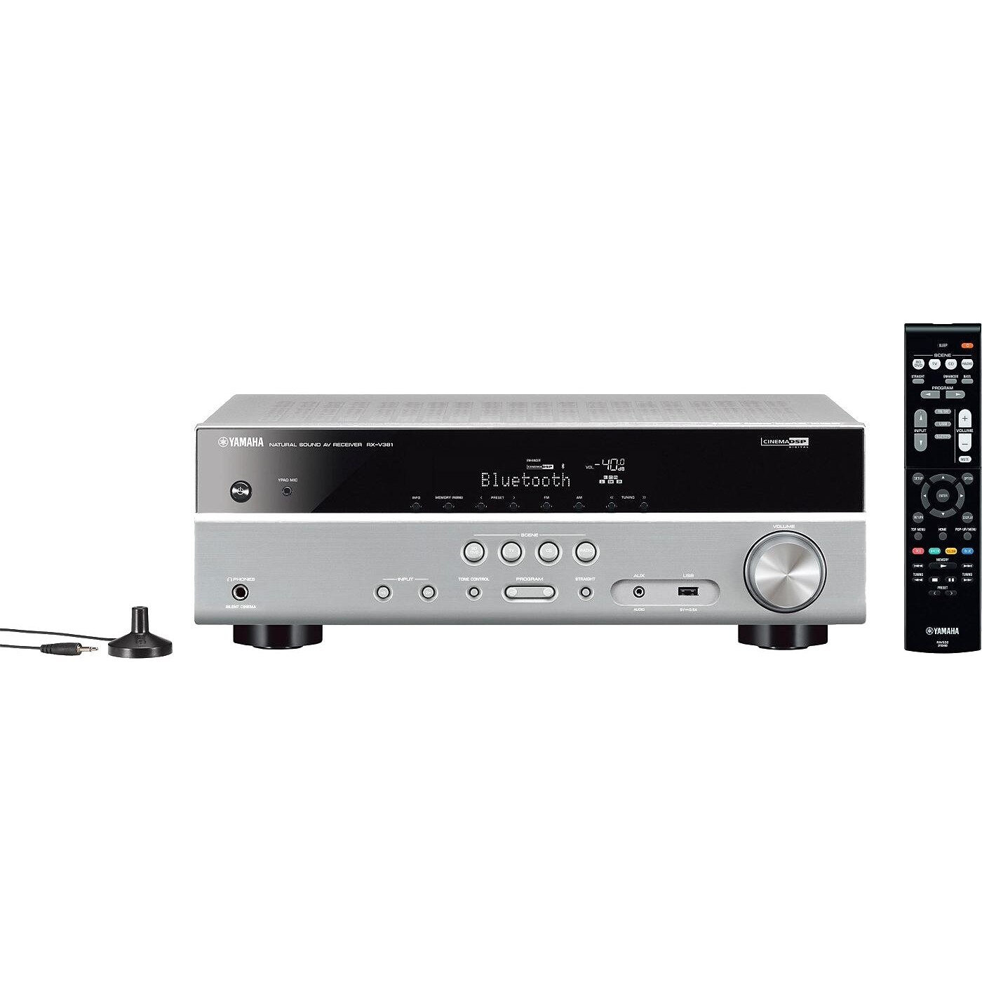 Receiver Yamaha RX-V381 Argintiu - eMAG.ro