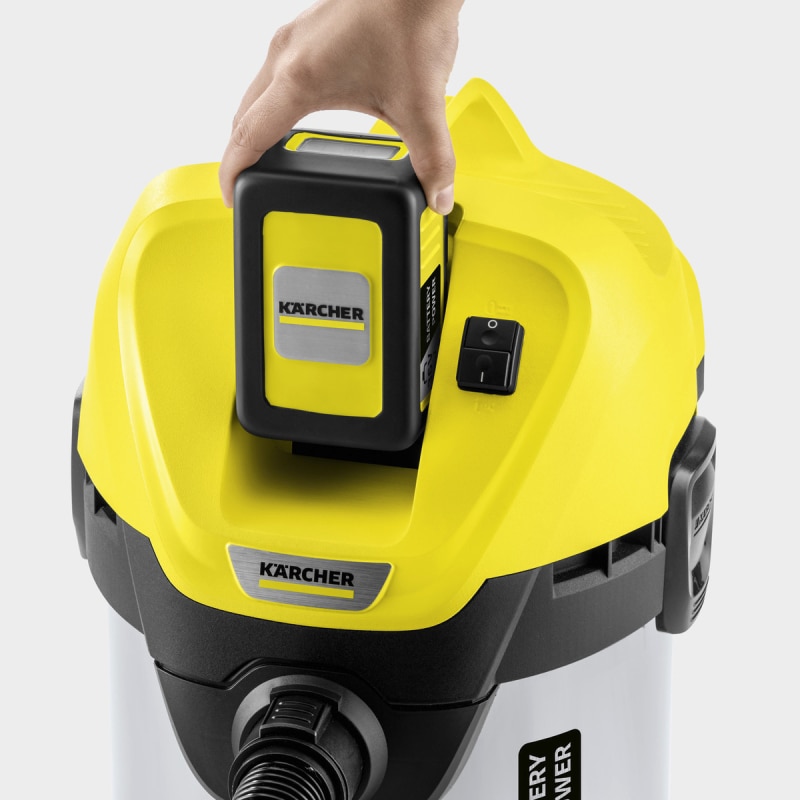 Aspirator uscat-umed, Karcher, WD 3 Battery Premium, 36 V, 17 l, Negru/Galben - eMAG.ro