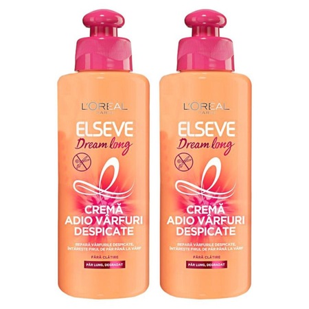 Pachet 2 x Crema de Par L'Oreal Paris Elseve Dream Long Adio Varfuri ...