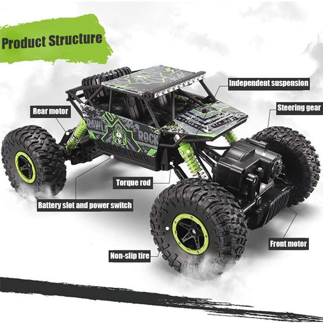 Swissant Rock Crawler Monster Truck távirányítós autó, akkumulátorok ...