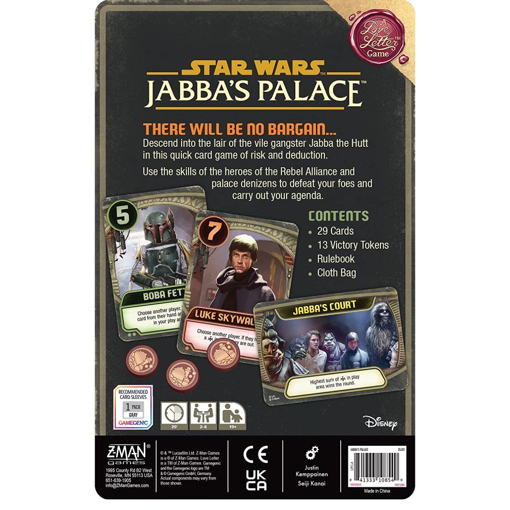 Joc de societate Star Wars Jabba's Palace A Love Letter Game - eMAG.ro