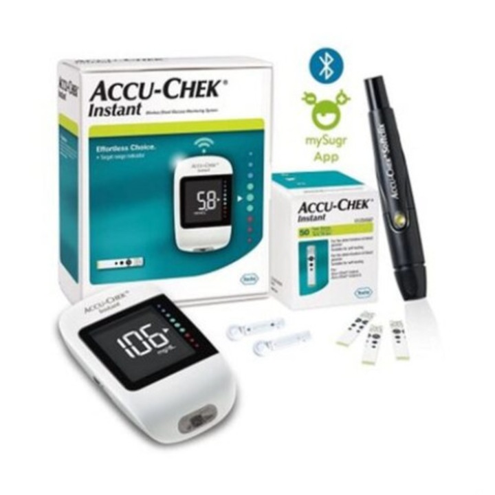 Комплект за измерване на кръвна захар Accu Chek Instant Глюкомер 1