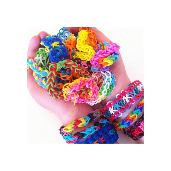 Set creativ, elastice pentru bratari, multicolor, 4200 piese - eMAG.ro