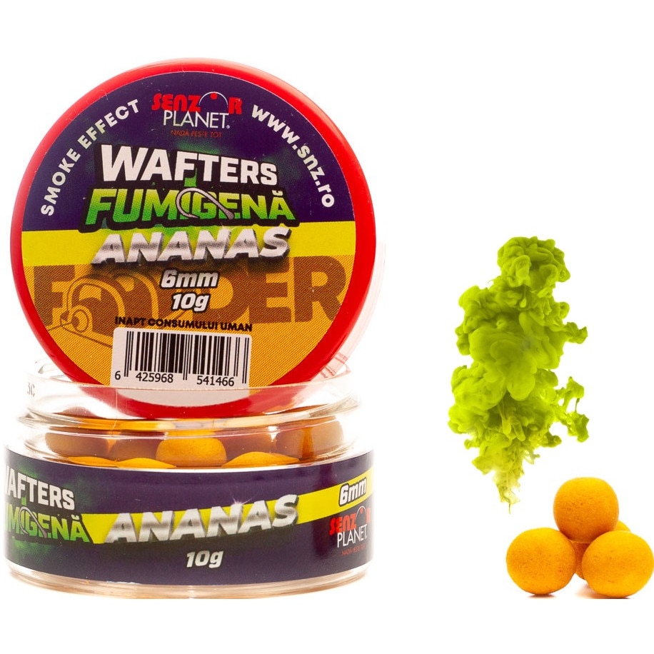 Wafters Fumigena Method Feeder, Senzor Planet, Ananas, 6mm, 10g - eMAG.ro