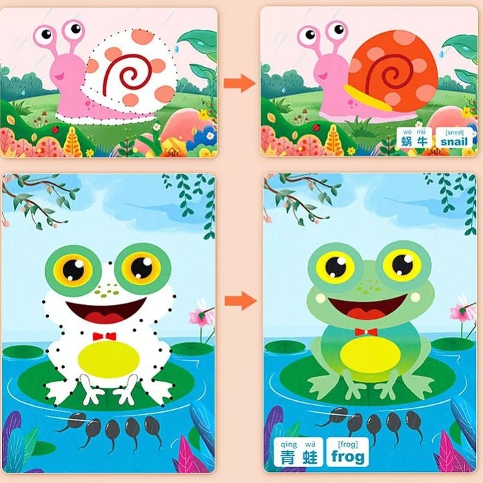 Carte de activitati si jocuri, cu asocieri, desene, culori, 6 carioci ...