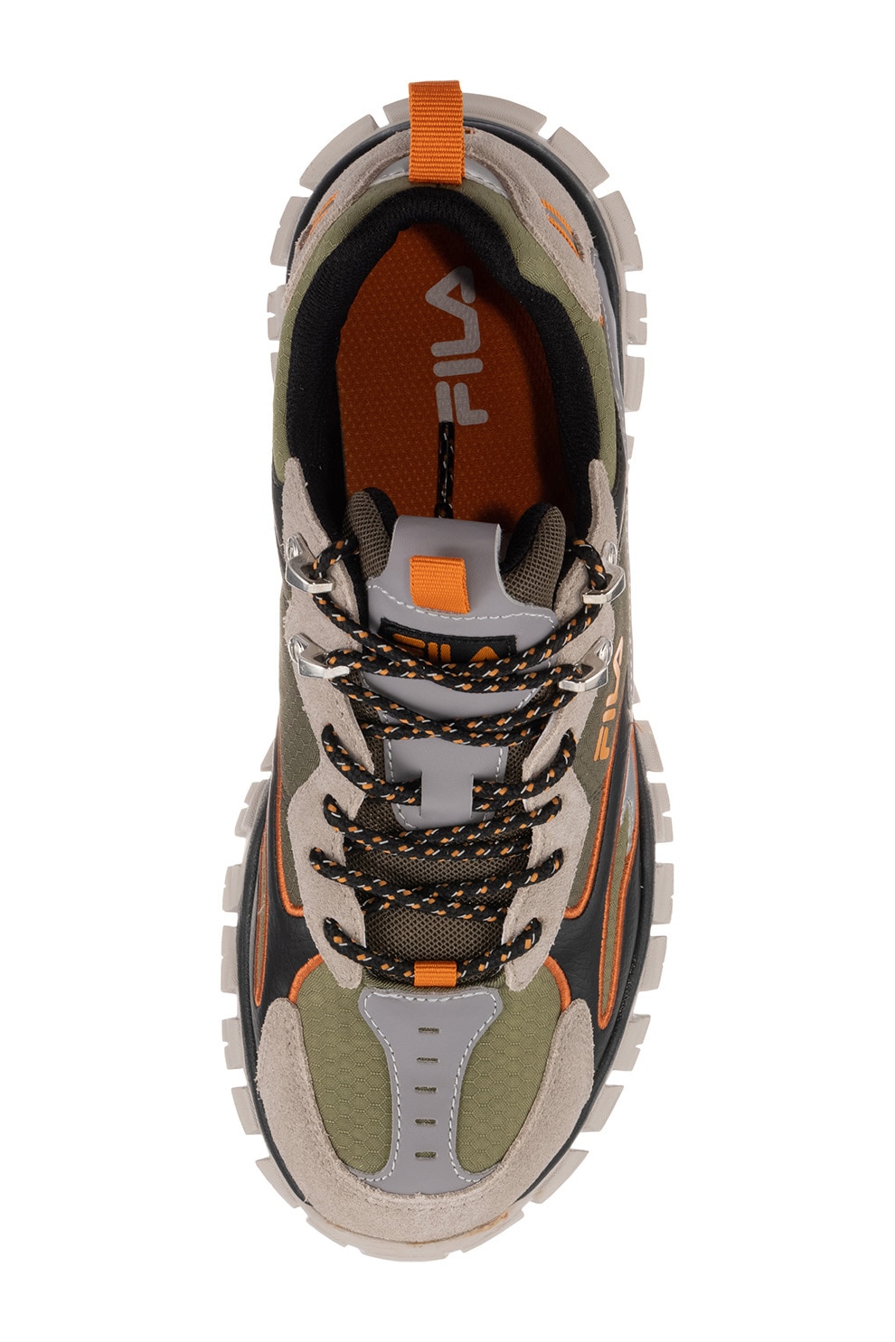 Fila, Pantofi sport cu detalii din piele intoarsa Ray Tracer TR2, Kaki ...