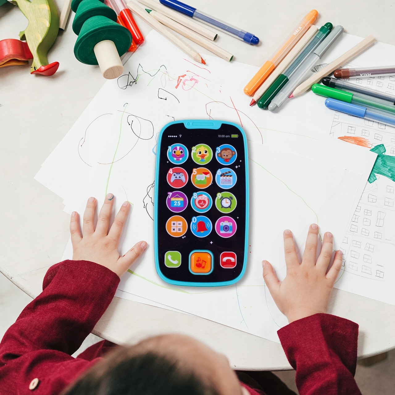 Jucarie Telefon Smartphone SOLTOY® interactiv cu touch pentru copii ...