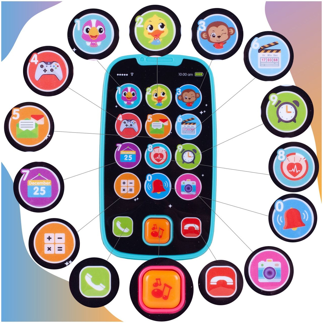 Jucarie Telefon Smartphone SOLTOY® interactiv cu touch pentru copii ...