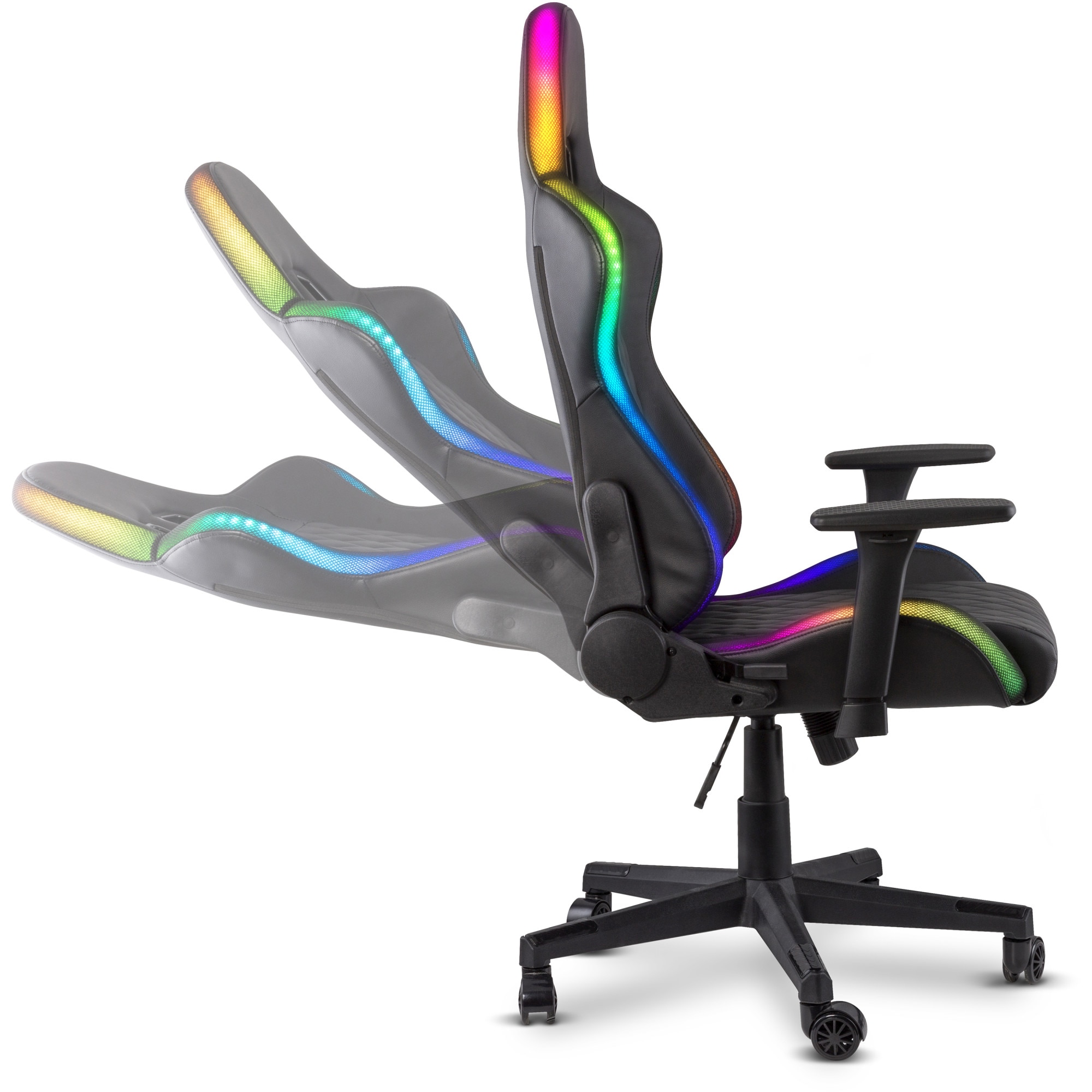 Yenkee YGC 300 Stardust Gaming szék, RGB világítással, Fekete - eMAG.hu