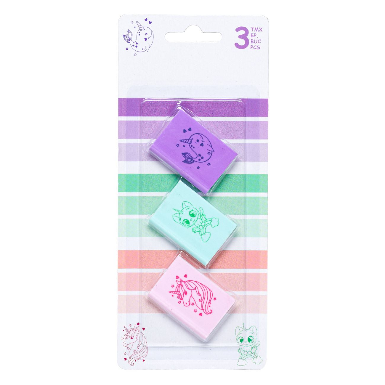 Set 3 radiere fanteziste, model carte de colorat cu desene - eMAG.ro