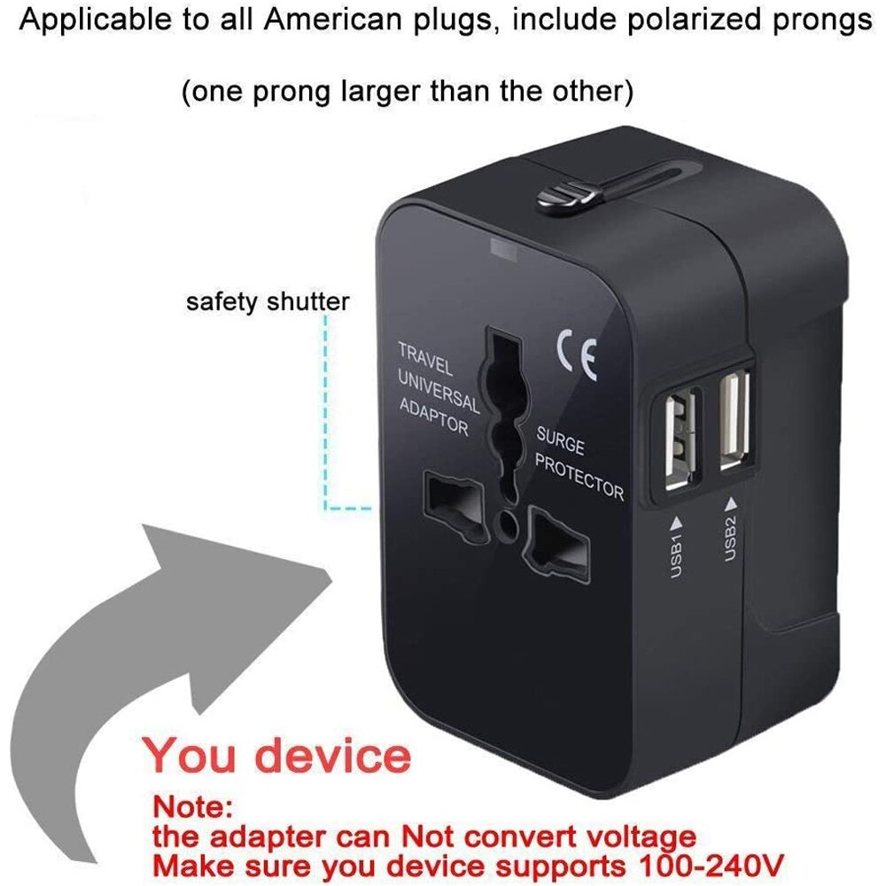 Adaptor incarcator convertor priza universal de calatorie, MorFansi, cu ...